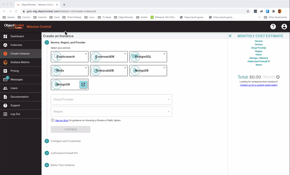 Getting Started With Mongodb Offering For For The Objectrocket Cloud Platform — Objectrocket 9993